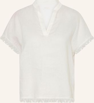 Marc Cain Blusenshirt Im Materialmix weiss