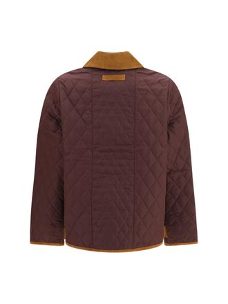 Barbour Womens Ainsdale Quilted Jacket Fig-Muted Polyester Fig/muted
