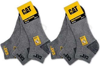 CAT 6 Paar CATERPILLAR WORK SNEAKERS ArbeitsSneaker Sneaker ArbeitsSocken Socken Strümpfe in Größenauswahl 35-50 (DE/NL/SE/PL, Numerisch, 43, 46, Regular,