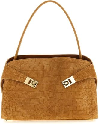 Ferragamo Femme, Sacs, Brun, Taille: ONE Size Hug Soft (M) Sac bandouli&egrave;re