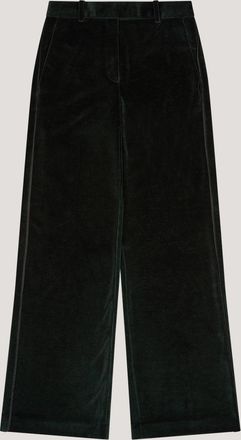 Circolo 1901 Masculine velour trousers, Inchiostro 844 Velour, 44, Woman