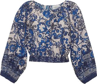 Cara Cara blouse &agrave; fleurs imprim&eacute;es - Blanc