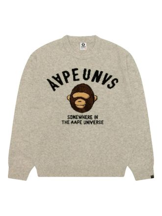 Aape By A Bathing Ape Pullover mit grafischem Logo - Nude
