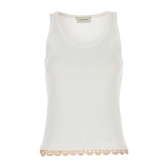 Magda Butrym Tanktop mit Spitzendetails - - Tops - Damen - Wei&szlig; - 2XS