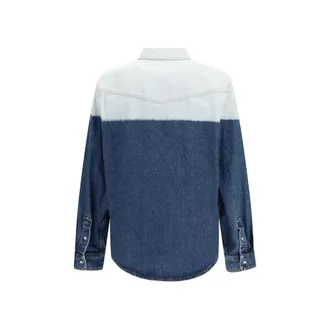 Marni Mens Blue Denim Shirt