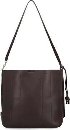 Hogan Femme, Sacs, Brun, Taille: ONE Size Smooth Leather Shoulder Bag
