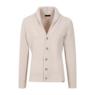 Fay Shawl Neck Cardigan F.7 - - Knitwear - Herren - Beige - XL
