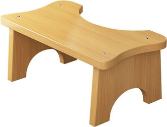 Generic Toilettenhocke Toilettenhocker Hocker Toilette Massivholz rutschfeste Fu&szlig;artefakt &Auml;ltere Kinder Hocker wojonifuiliy01 (A, One Size)