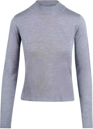 Max Mara Rundhalspullover - Grau
