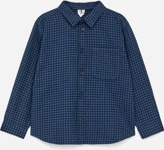 Arket Kariertes Flanellhemd -Blau
