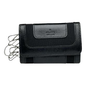 Gucci Pre-owned Leder-Schl&uuml;sselanh&auml;nger - - Pre-owned - Damen - Schwarzk - ONE SIZE