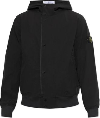 Stone Island Homme, Vestes, Noir, Taille: M Veste l&eacute;g&egrave;re Soft Shell R &agrave; capuche