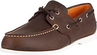 Timberland Homme Cedar Bay 2 Eye Boat Shoe, DK Brown, 41 EU