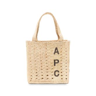 A.P.C. A. p.c. June Logo-embroidered Woven Tote Bag