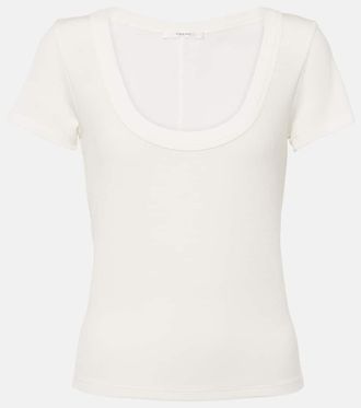 Frame Denim T-Shirt Rib Baby Tee aus Jersey