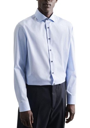 Seidensticker Herren Business Hemd Slim 1/1 Kentkragen B&uuml;gelfrei 100% Baumwolle