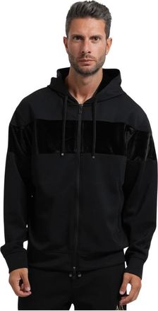 A|X Armani Exchange Sweat &agrave; capuche zipp&eacute; en modal extensible - Homme - Sweatshirts et sweats &agrave; capuche - Noir - Taille: L