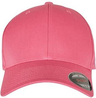 Flexfit Unisex-Adult Wooly Combed Baseball Cap, Youth, Dark pink