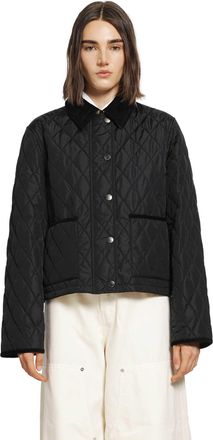 Burberry Cropped Quilted Nylon Jacket