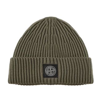 Stone Island N100002 Full Rib Beanie - - Accessories - Herren - Gr&uuml;n - ONE SIZE