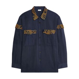 Dries Van Noten Herren, Shirts, Blau, XLGr&ouml;&szlig;e