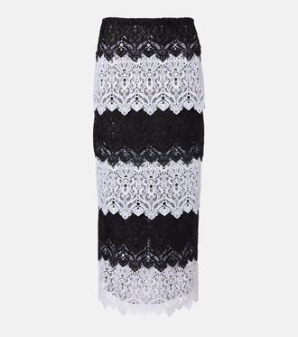 Carolina Herrera Jupe midi en dentelle