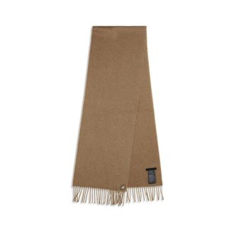 Prada Silk and Cashmere Fringed Scarf - Beige