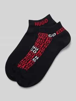 HUGO BOSS Sneakersocken mit Logo-Detail im 2er-Pack