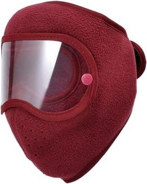 Generic Masque de protection du visage en polaire avec protection - Unisexe - R&eacute;sistant au froid - Protection du visage - Masque dhiver chaud avec oreillette 