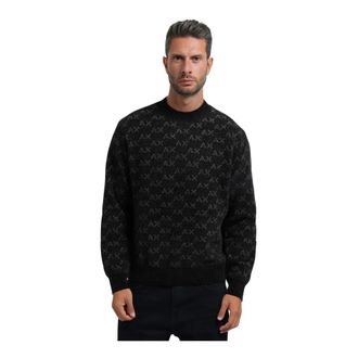 A|X Armani Exchange Pull &agrave; col rond - Homme - Pulls - Noir - Taille: XL
