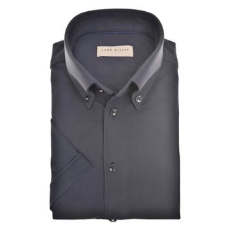John Miller Dunkelblaues Langarmhemd - - Shirts - Herren - Blau - S