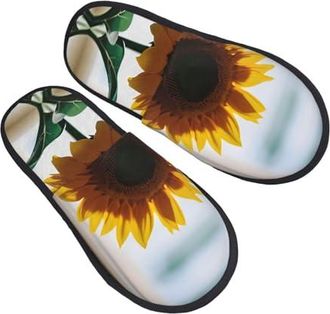 Generic Pantoufles En Peluche Impression De Magnifiques Tournesols Chausson Doux Maison Chaussons Pour Femme Int&eacute;rieur Unisex M