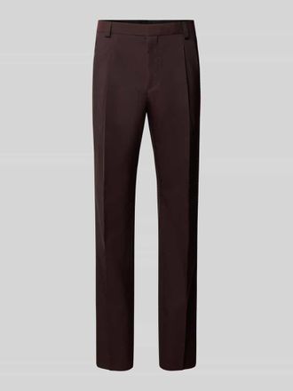 HUGO BOSS Regular Waist Business-Hose aus Schurwolle mit Bundfalte