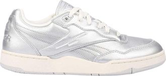 Reebok BB 4000 II Metallic Sneaker f&uuml;r Herren, Leder (Silber)
