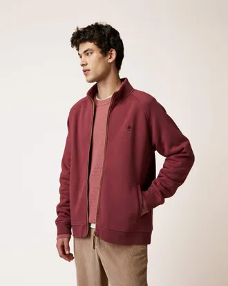 Faguo Sweat zipp&eacute; bordeaux