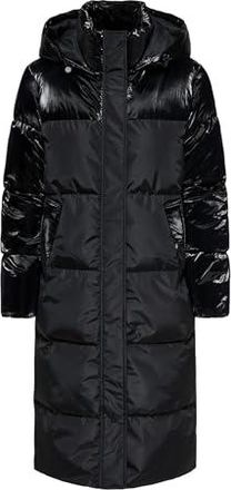 Only Onlbritt Long Puffer Coat OTW Manteau, Noir, M Femmes