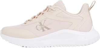 Calvin Klein Baskets Runner Femme Eva Runner Low Lace Mix sans Lacet, Rose (Whisper Pink/Bright White), 39