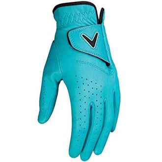 Callaway Damen Opti Colour Golf-Handschuh (2019 Version), Klein, Blaugr&uuml;n