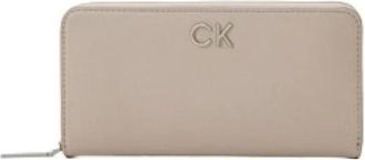 Calvin Klein Femme, Accessoires, Beige, Taille: ONE Size Lock Wallet