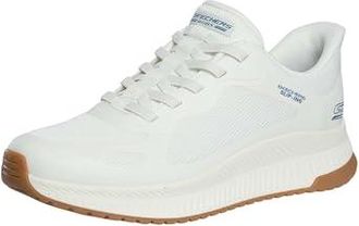 Skechers Homme Hands Free Slip-ins Bob Squad Chaos 4 Basket, Blanc, 41 EU