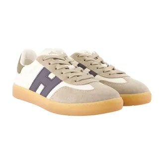 Hogan Mens Cool Allacciato H Sneakers - Hogan Leather White Goatskin Shoes