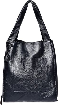 Isabella Rhea Schwarz Rindsledertasche