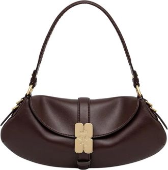 Ganni B-Kat Hobo Bag - Femme - Sacs - Brun - Taille: ONE Size