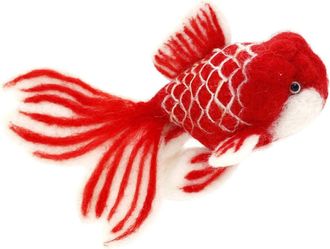 Aboofan Nadelfilz Anf&auml;nger Goldfisch DIY Bastelset mit Langlebigen Metallwerkzeugen und Weicher Filzwolle Starterkit f&uuml;r Kreative Handarbeiten