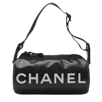 Chanel Pre-owned Sac bandouli&egrave;re en nylon et caoutchouc - Femme - Pre-owned - Noir - Taille: ONE Size