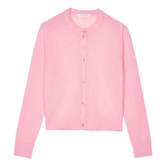 Cecilie Bahnsen Pretty Bow Strickjacke - - Knitwear - Damen - Rosa - S