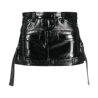 Courr&egrave;ges Short Skirts - Femme - Jupes - Noir - Taille: 40 FR
