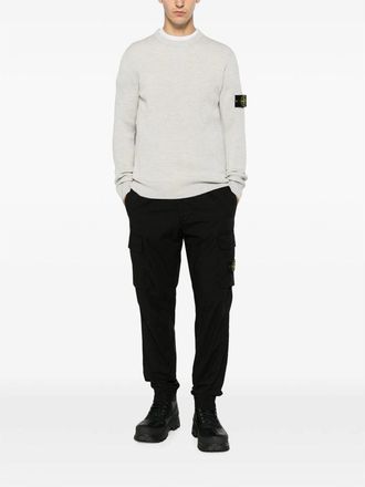 Stone Island Ribbed Virgin Wool Sweater - Gray