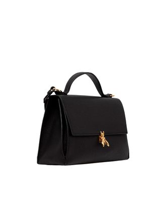 Patrizia Pepe Calfskin Leather Crossbody Bag - Black
