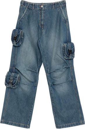 Coperni jean à poches à rabat - Bleu